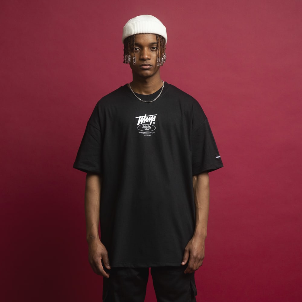 POLERA OVERSIZE NATURE (BLACK) | new-ct-WHAT UP STREET WEAR