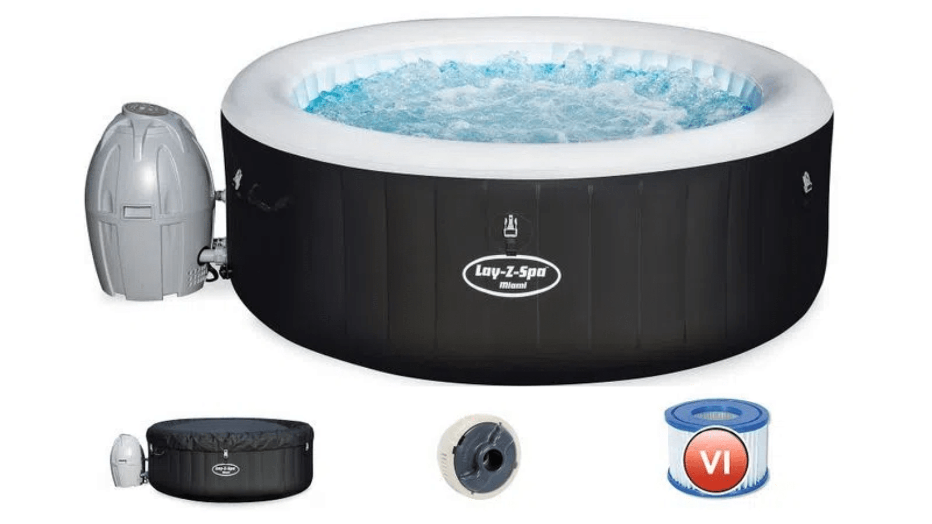 JACUZZI - SPA INFLABLE MIAMI 4 PERSONAS - 669 LTS | D&A STORE