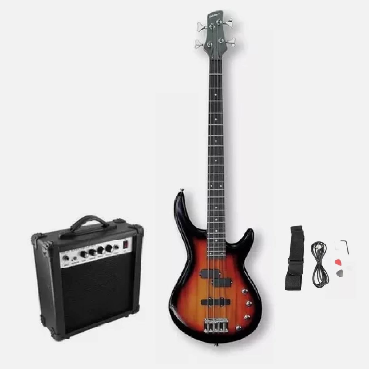 KIT BAJO ELECTRICO 38" C/AMPLIFICADOR DE 20W HENDRIX | Electro Store
