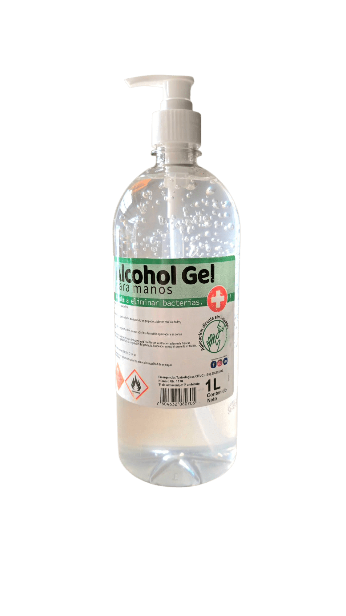 GEL ALCOHOL INCOLORO TAPA DOSIFICADORA ENV. 1 LT WK117I-1 | Winz North