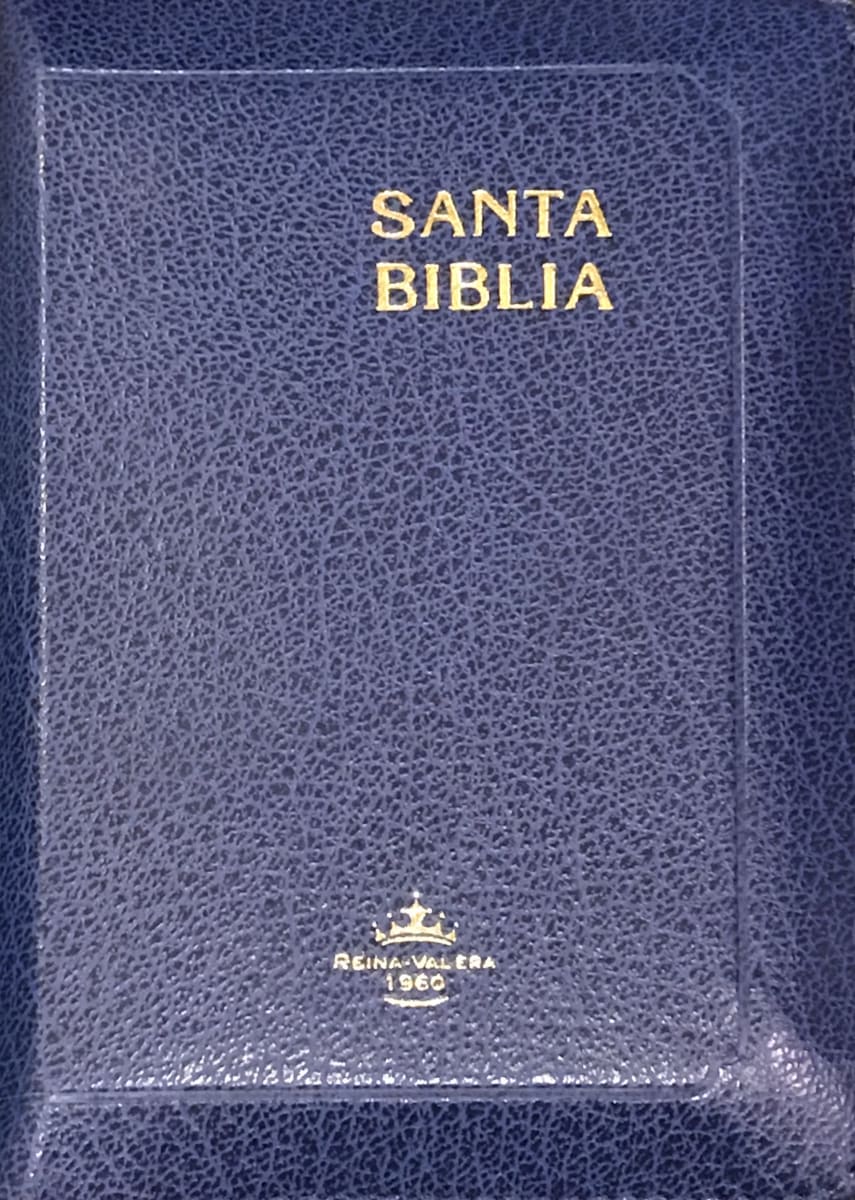 BIBLIA CON CIERRE COLOR AZUL | Libreria El Peregrino