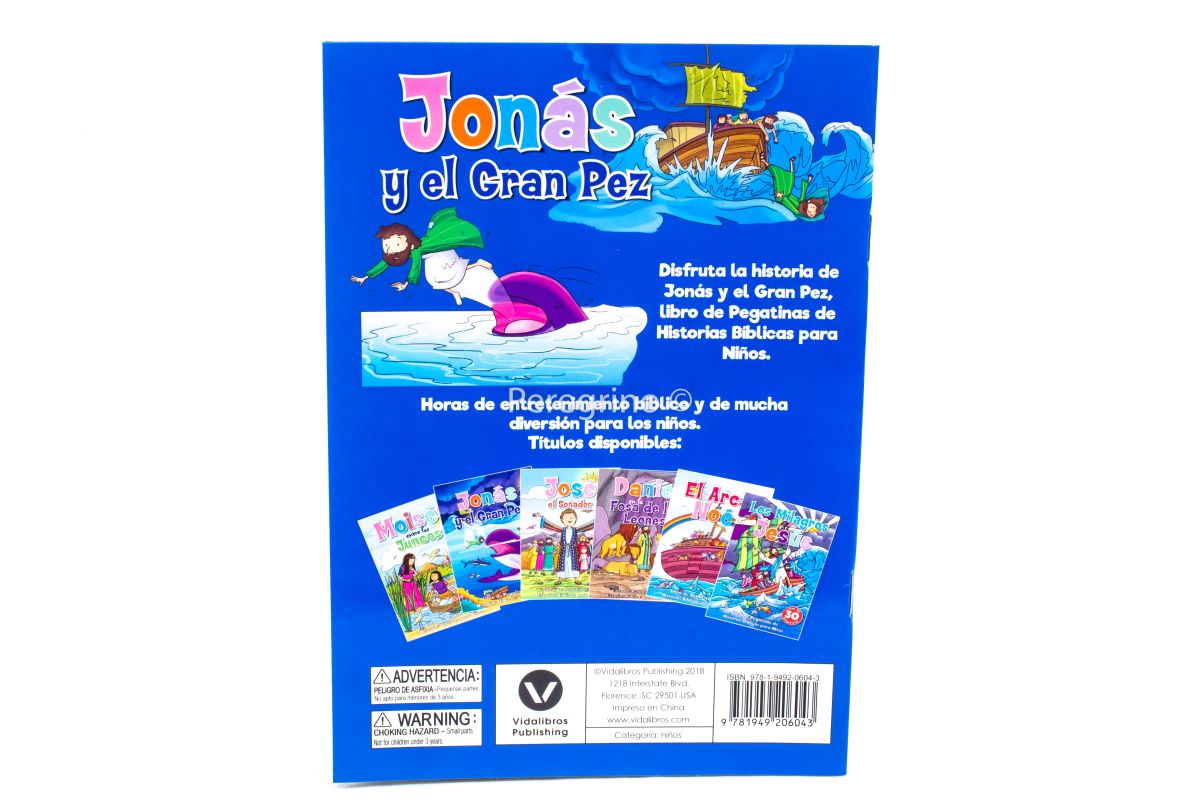 JONAS Y EL GRAN PEZ CON PEGATINAS | Libreria El Peregrino