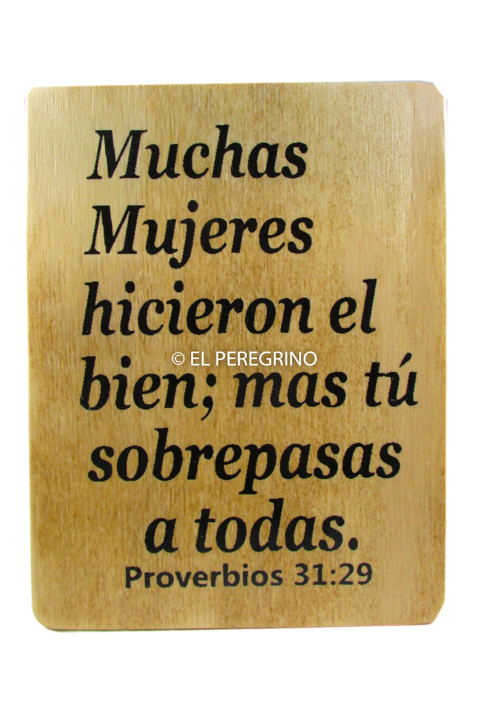 Proverbios 32:29 - Mediano cuadro de madera | Libreria El Peregrino