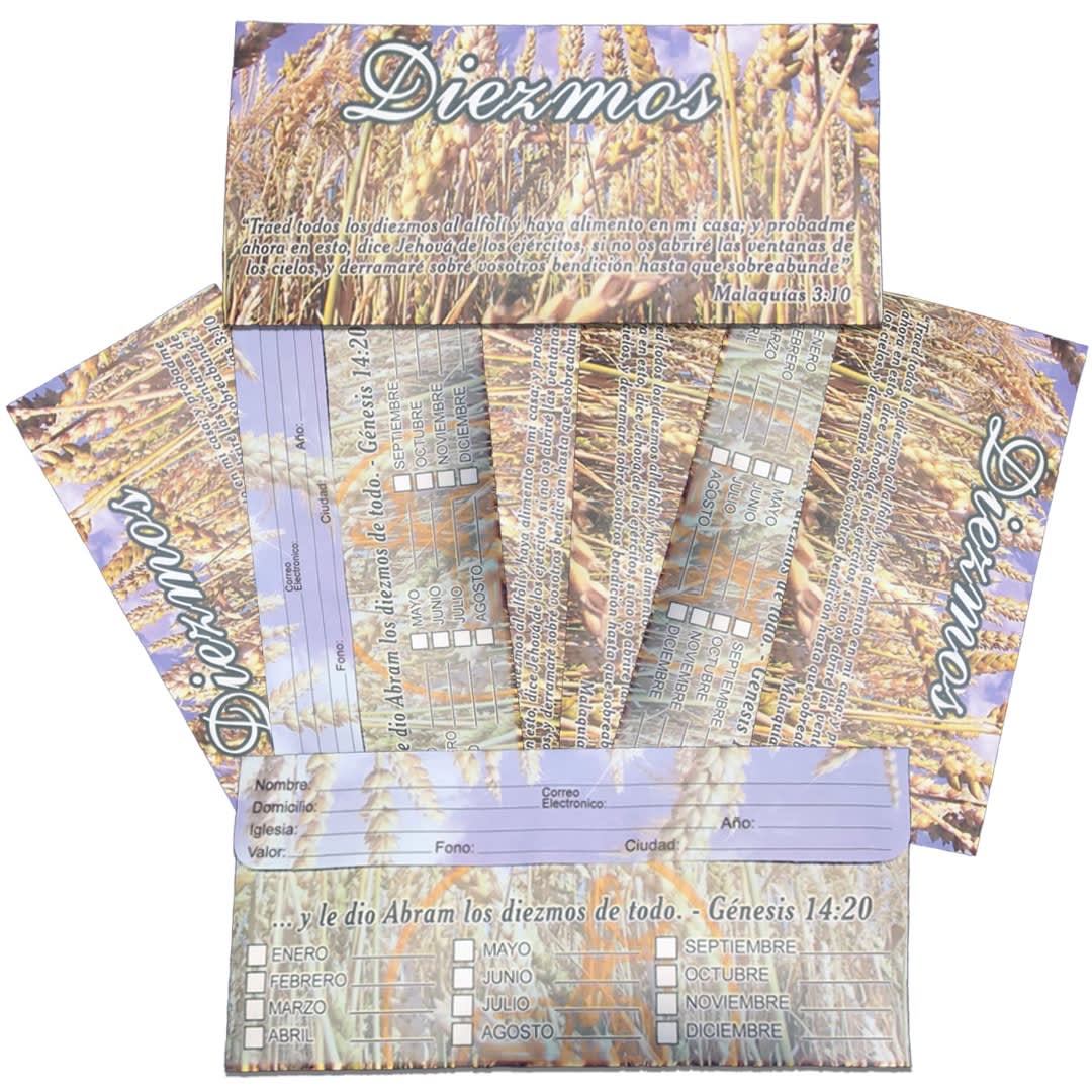 SOBRE DE DIEZMO 50 UNIDADES | Libreria El Peregrino