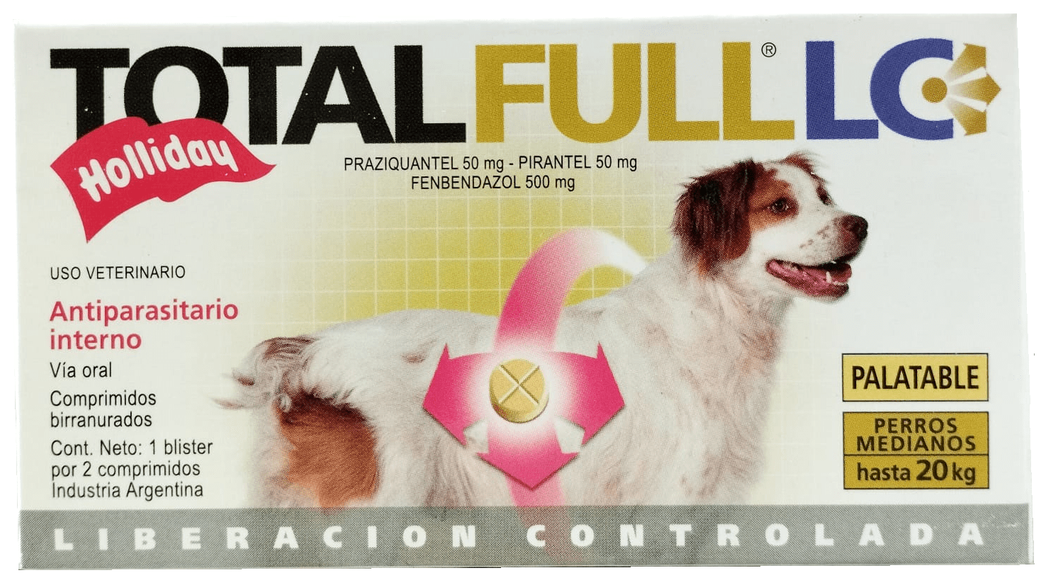 TOTAL FULL LC PARA PERROS HASTA 20 KG (2 COMPRIMIDOS) | Pet Más