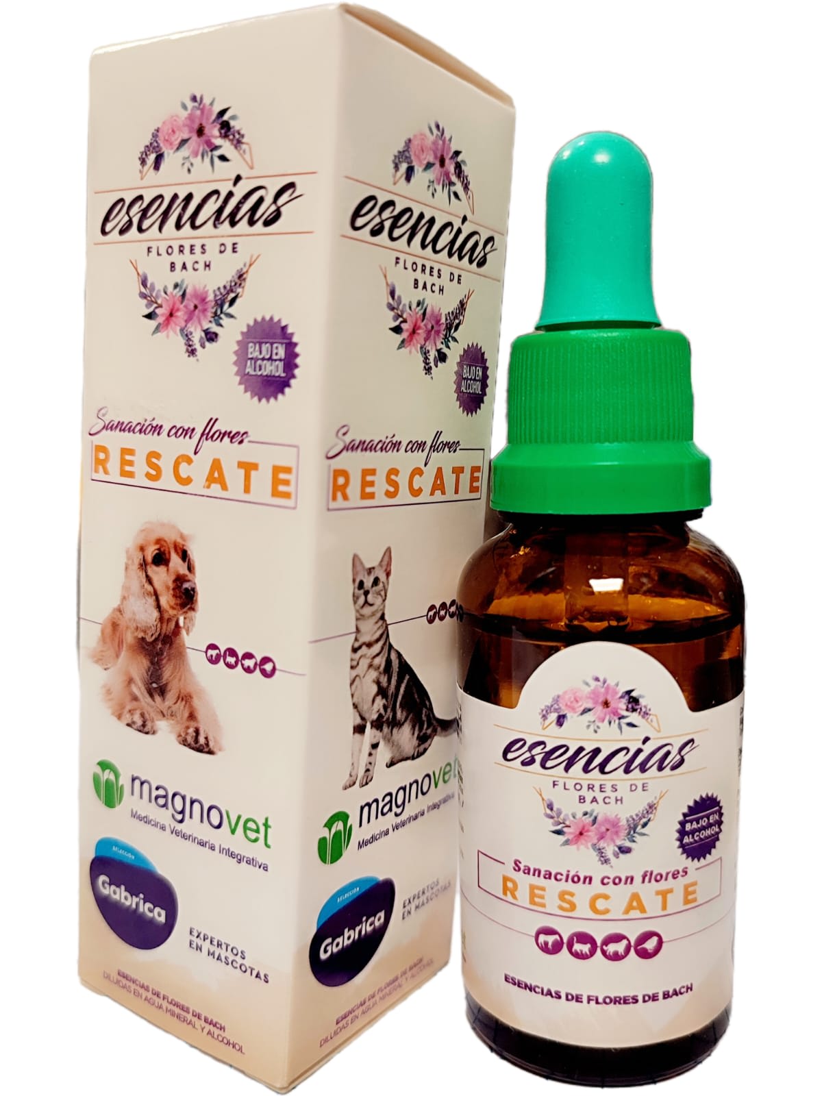 ESENCIAS DE FLORES DE BACH RESCATE GOTAS 30 ML | Pet Más
