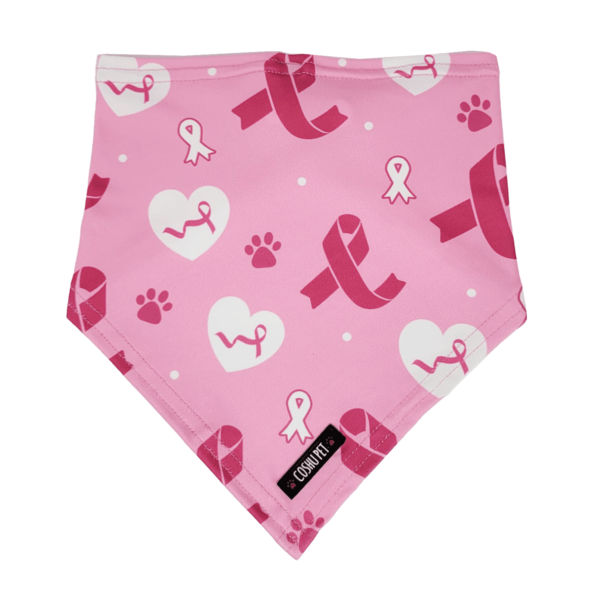 COSHUPET BANDANA LIGA CONTRA EL CANCER LAZOS | Pet Mas