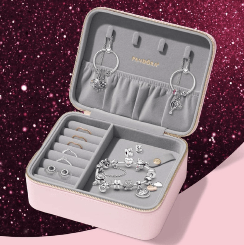 Joyero Pandora rosado grande | Befashion