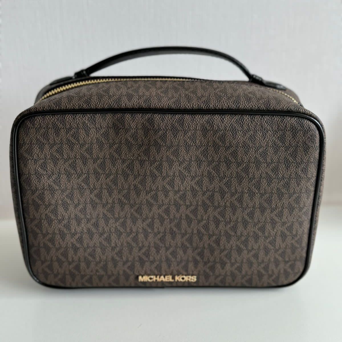 Cosmetiquero Michael Kors Monograma cafe | Befashion