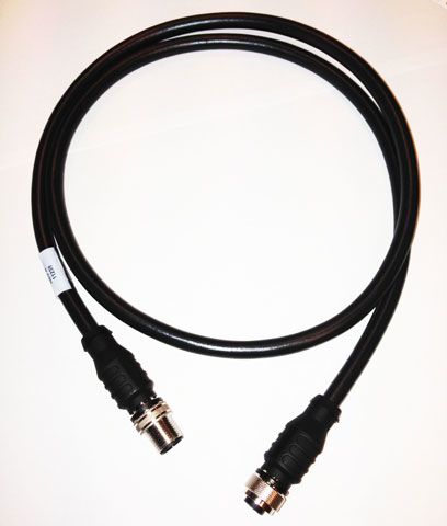 QX Cordset; Common; M12 12-Pin Socket(Screw-On)-to-M12 12-Pin Plug ...