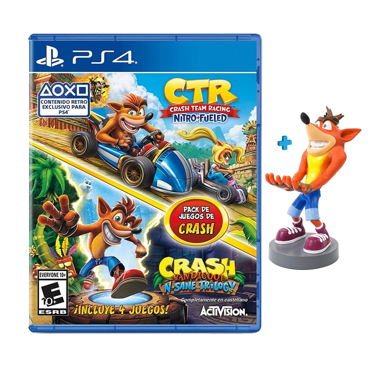 Juego PS4 Bundle Crash Nitro Fueled y Crash Bandicoot + Crash 30CM ...