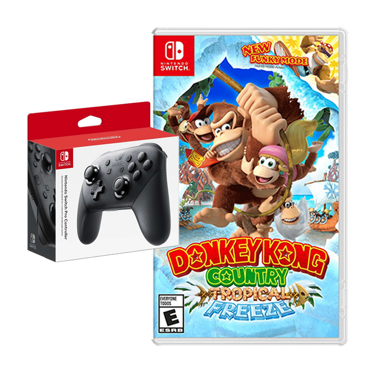 Mando Nintendo Switch Pro Controller + Donkey Kong Country Tropical ...
