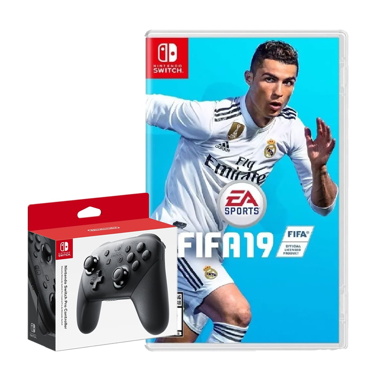 Mando Nintendo Switch Pro Controller + Fifa 19 | Boomers