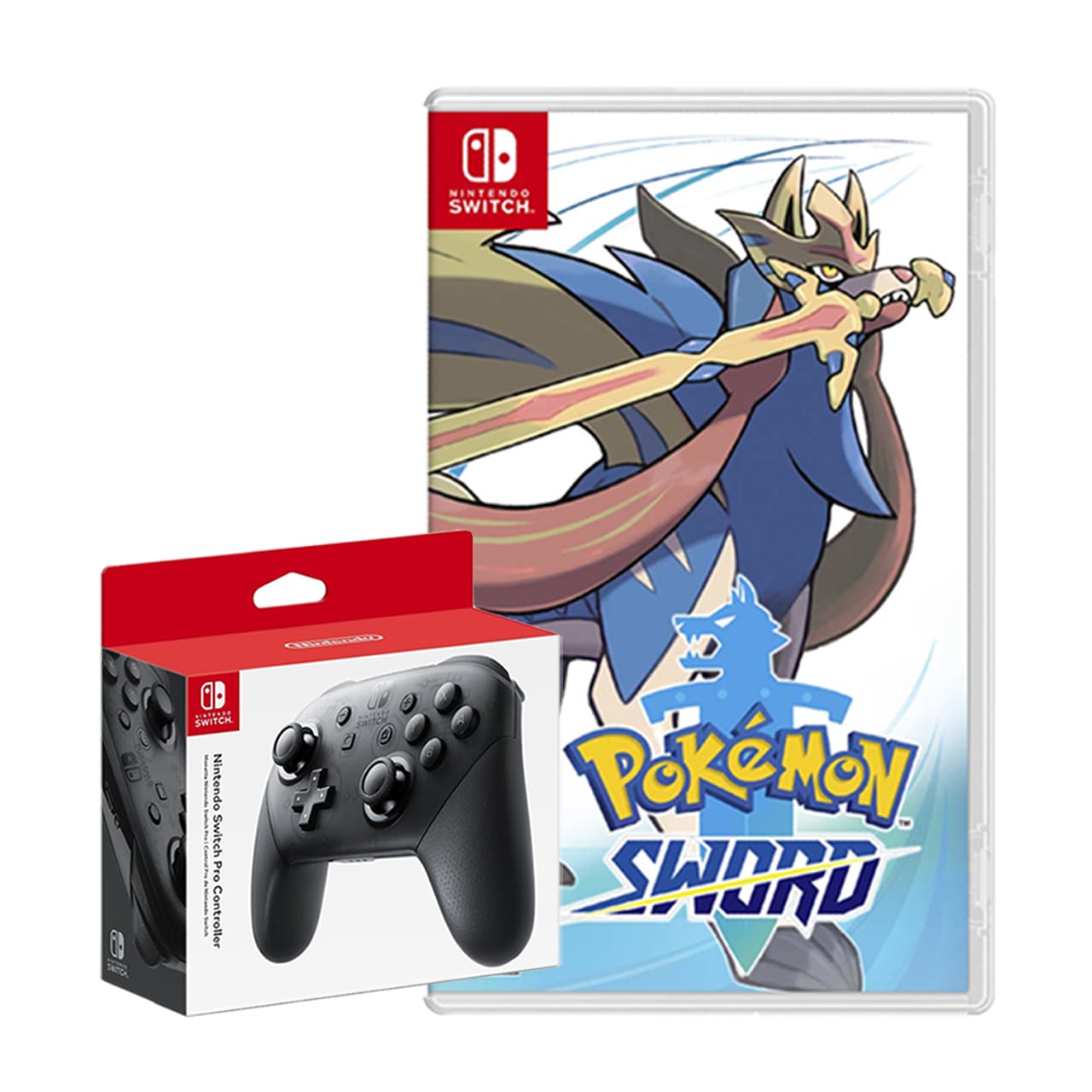 Mando Nintendo Switch Pro Controller + Pokémon Espada Sword | Boomers