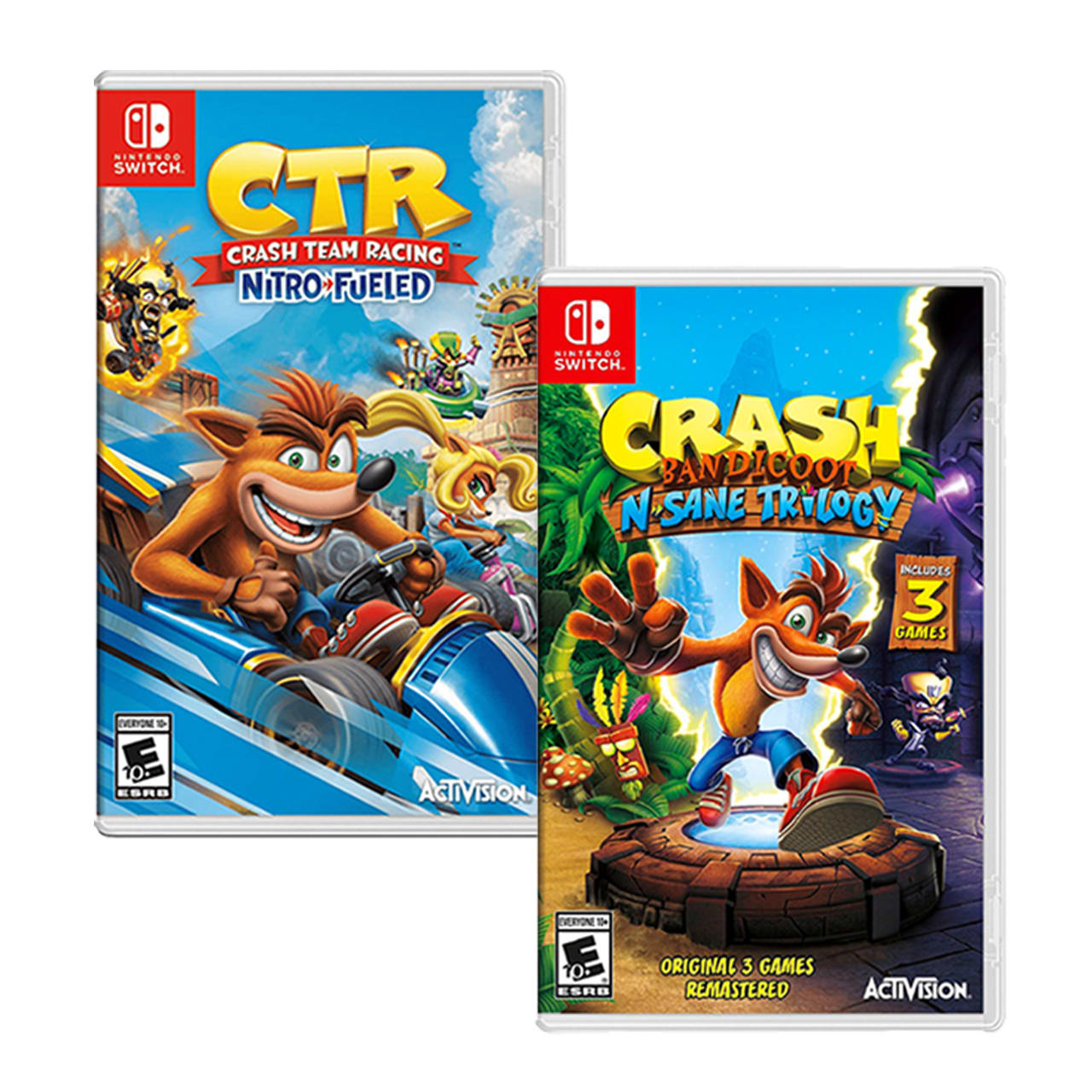 Juego Nintendo Switch Crash Nitro Fueled + Crash Bandicoot Trilogy ...