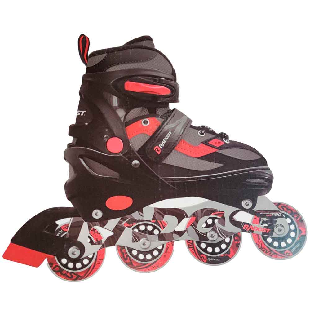 Patines Lineales Aluminio Radost Rojo Talla M 35-38 | Boomers
