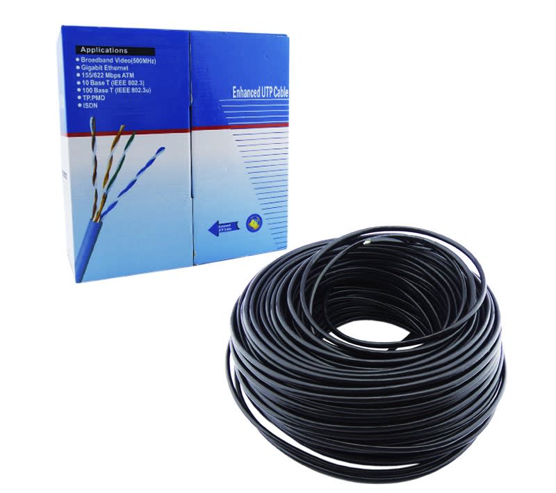 Cable UTP cat5e 100 mt. Exterior Aleación CCA. | CT-Fullcctv