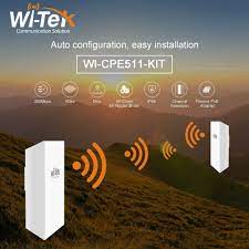 Par de Antenas CPE para CCTV 5.8G 5KM 300M WI-CPE511-KIT | CT-Fullcctv