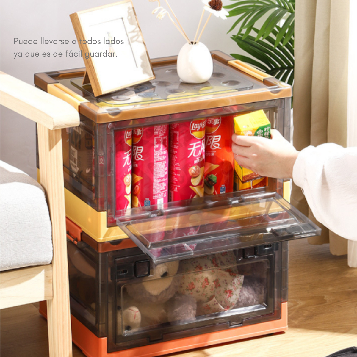 Caja Organizadora Con Ruedas Apilable 42 Litros Cajonera | Casaliving