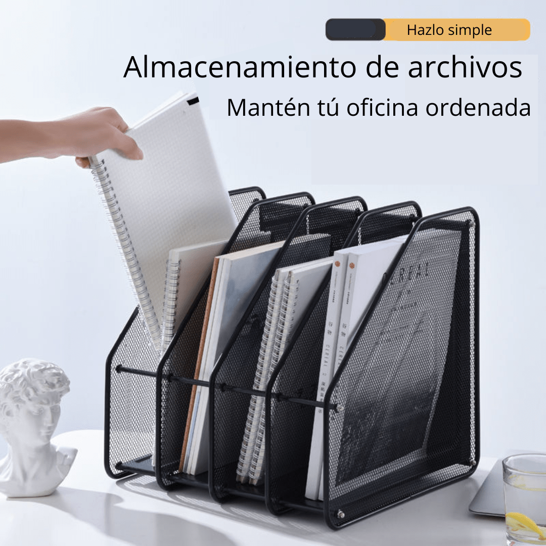 Organizador De Papeles Organizador Escritorio Porta Papel | Casaliving