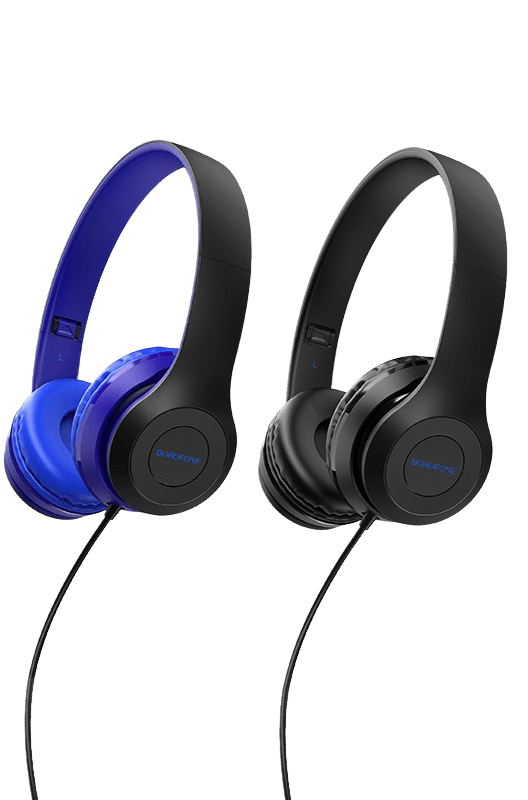 AUDIFONOS DE CASCO Y CABLE AUXILIAR 3.5MM BOROFONE BO5 | Voker