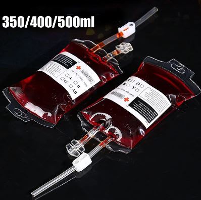 BOLSAS DE TRANSFUCION SANGUINEA CON SOPORTE (PACK DE 2) | The Home Bar