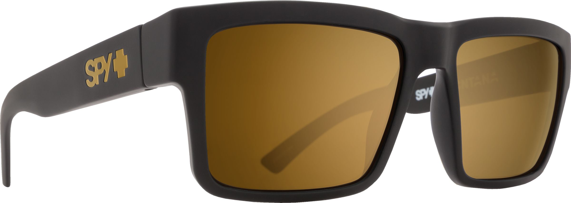 SPY SUN Montana Soft Matte Black - HD Plus Bronze with Gold Spectra ...