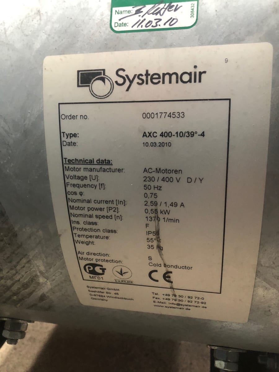 VENTILADOR AXIAL TUBULAR AXC 400 | Extractores de aire