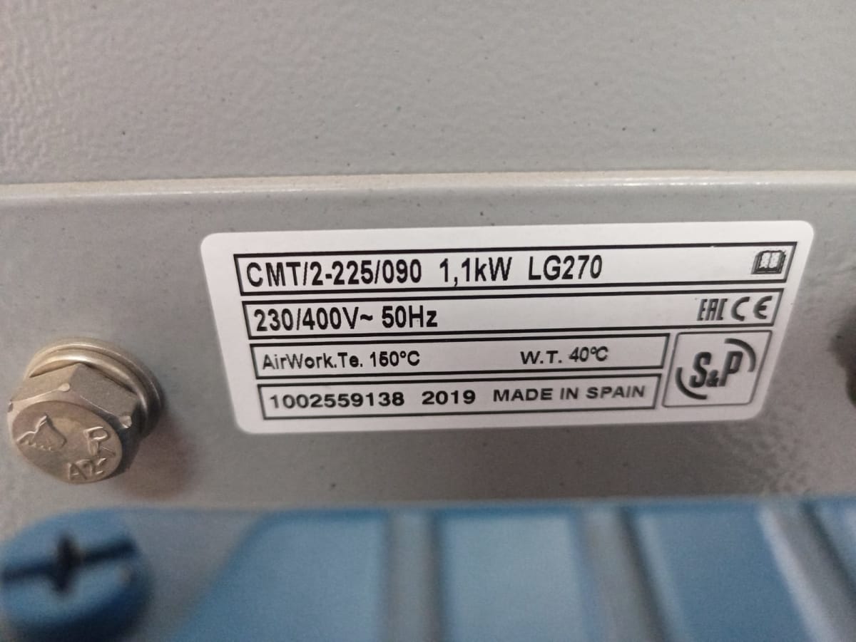 EXTRACTOR CENTRÍFUGO CMT/2-225/090 1,1KW | Extractores de aire