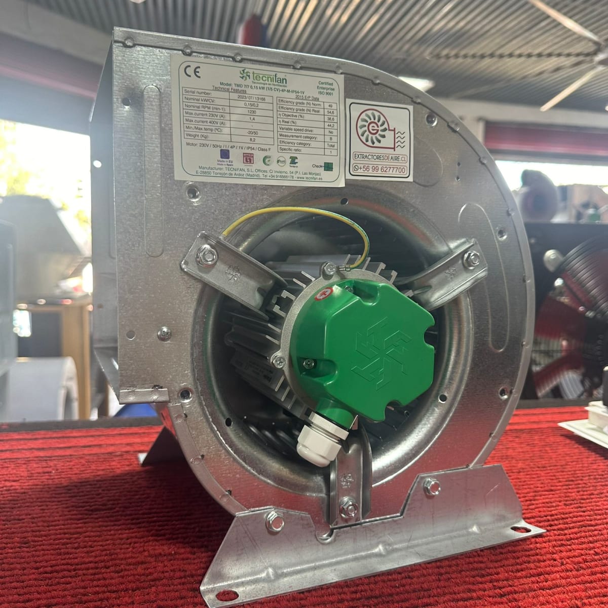 EXTRACTOR CENTRÍFUGO TECNIFAN TMD 7/7 P, 0,15 KW, 220 V | Extractores ...