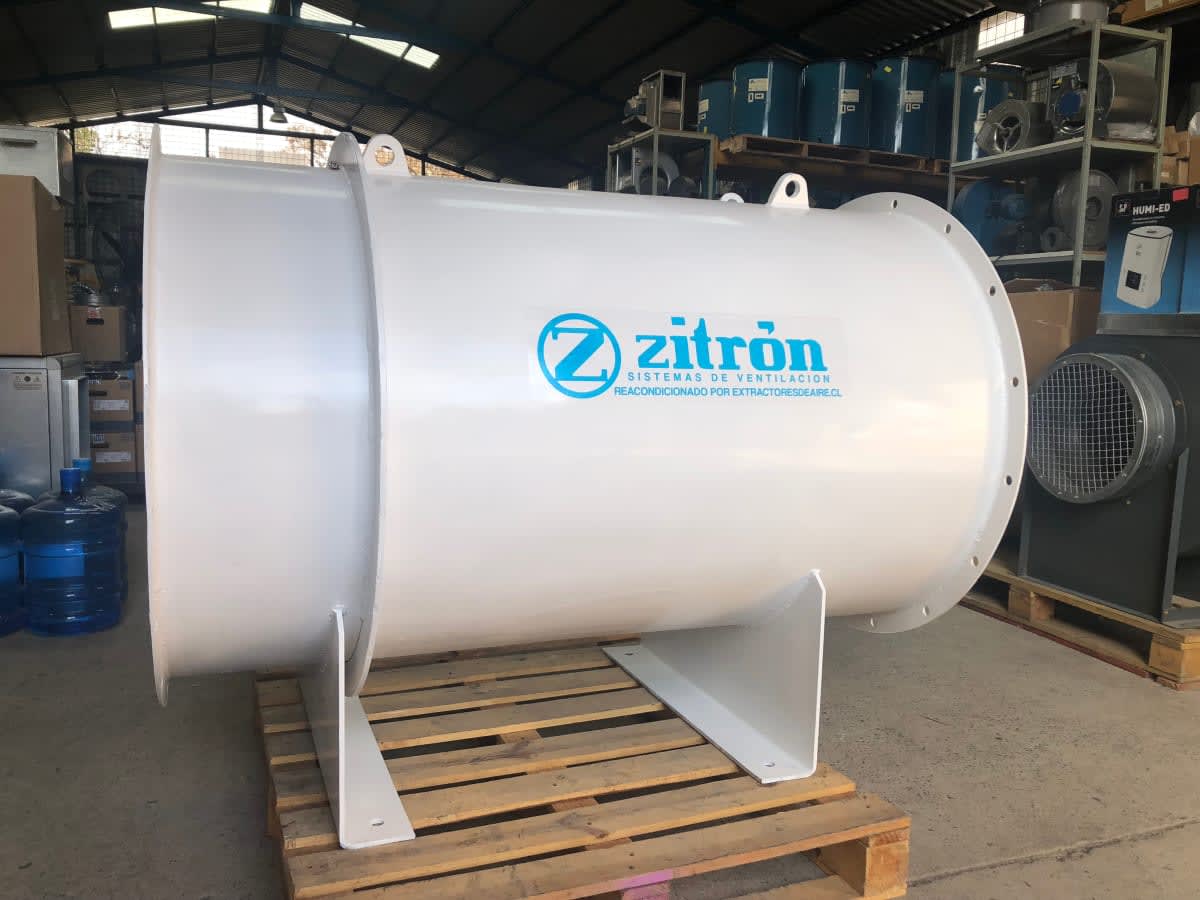 VENTILADOR DE TÚNEL JET FAN ZITRON 900 MM 45 KW | Extractores de aire
