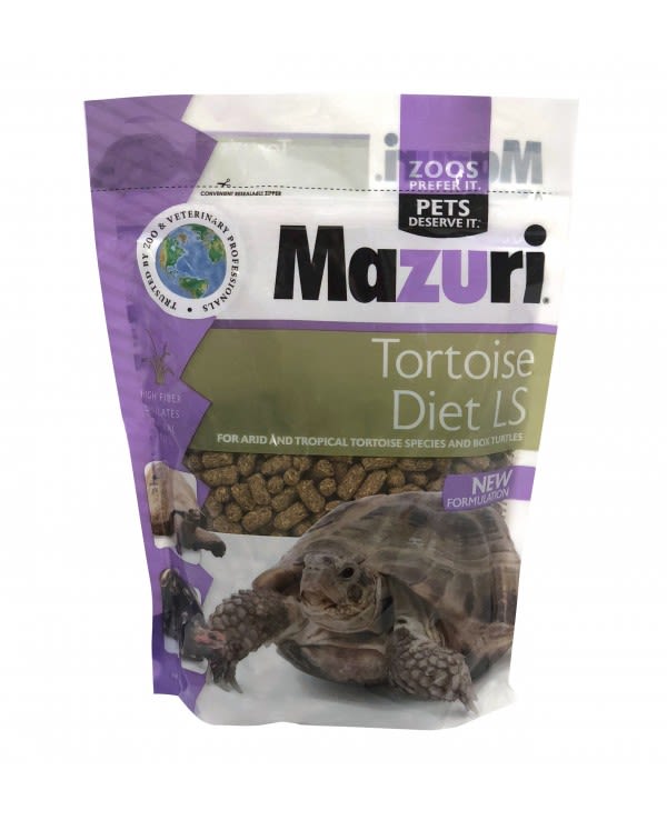 Mazuri Tortoise Diet LS Tropical Species High Fiber Low Starch Formula ...