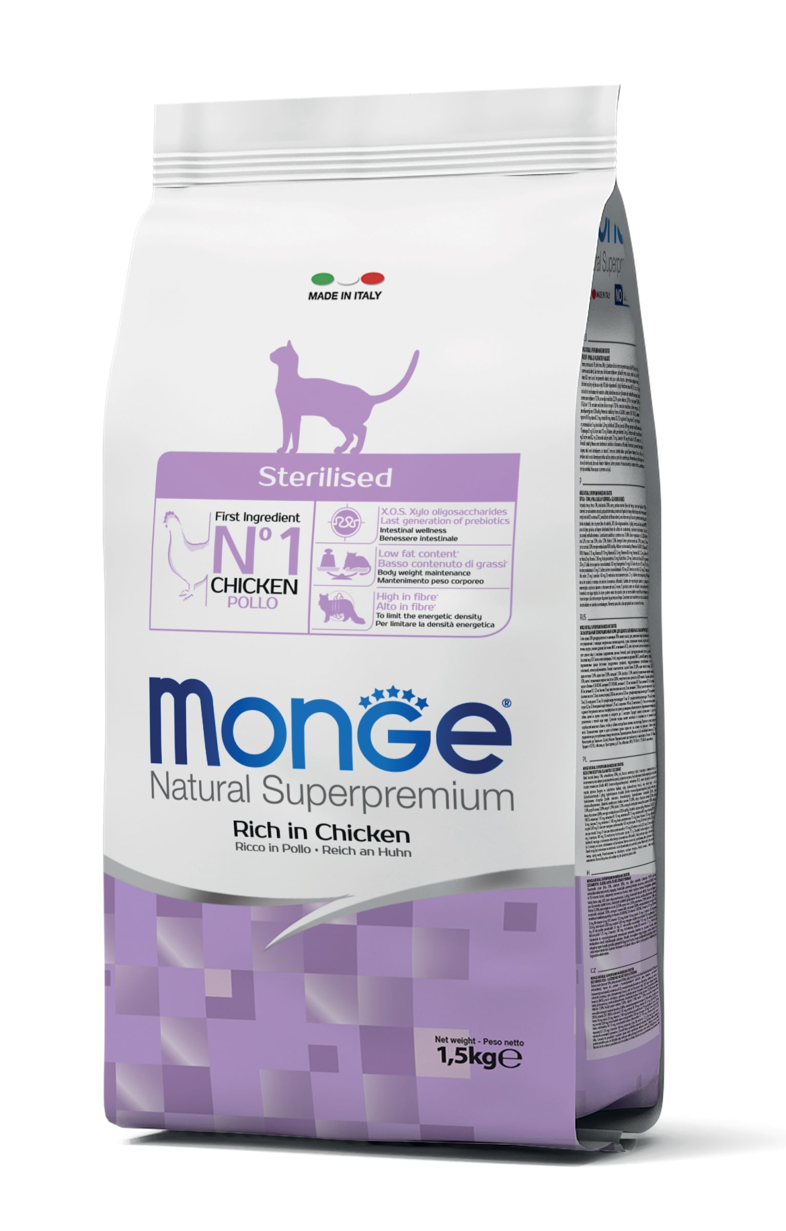 MONGE GATO STERILISED POLLO | Pet&Go Expert Store