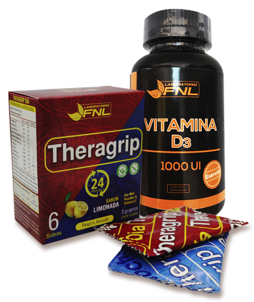Pack Theragrip + Vitamina D3 | Farmanativa
