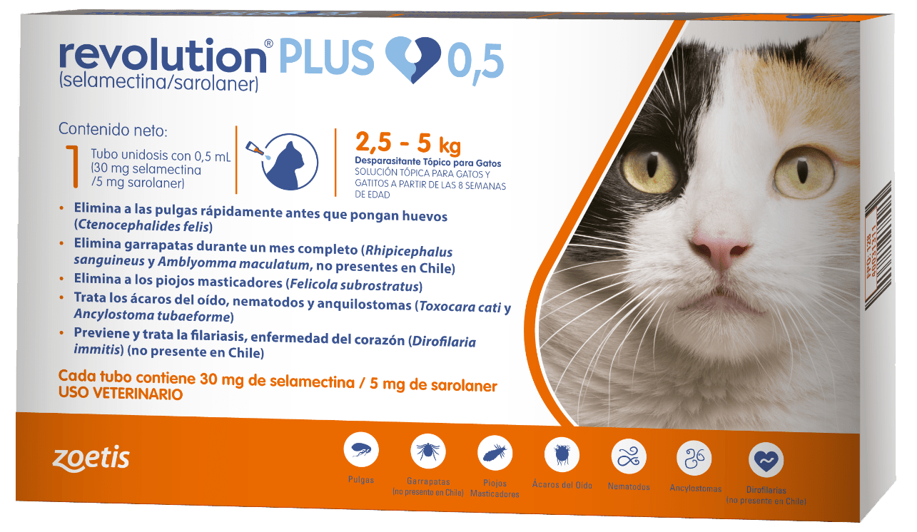 Revolution plus 2,6 - 5 kg | CLÍNICA VETERINARIA PUERTO PET