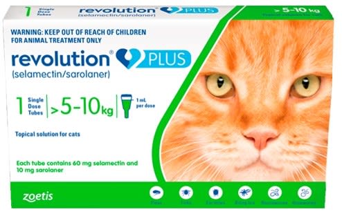 Revolution gato plus 5 - 10 kg | CLÍNICA VETERINARIA PUERTO PET