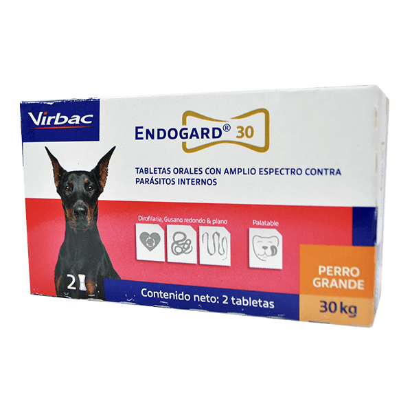 Virbac Endogard 30 kg x 2 comp | CLÍNICA VETERINARIA PUERTO PET