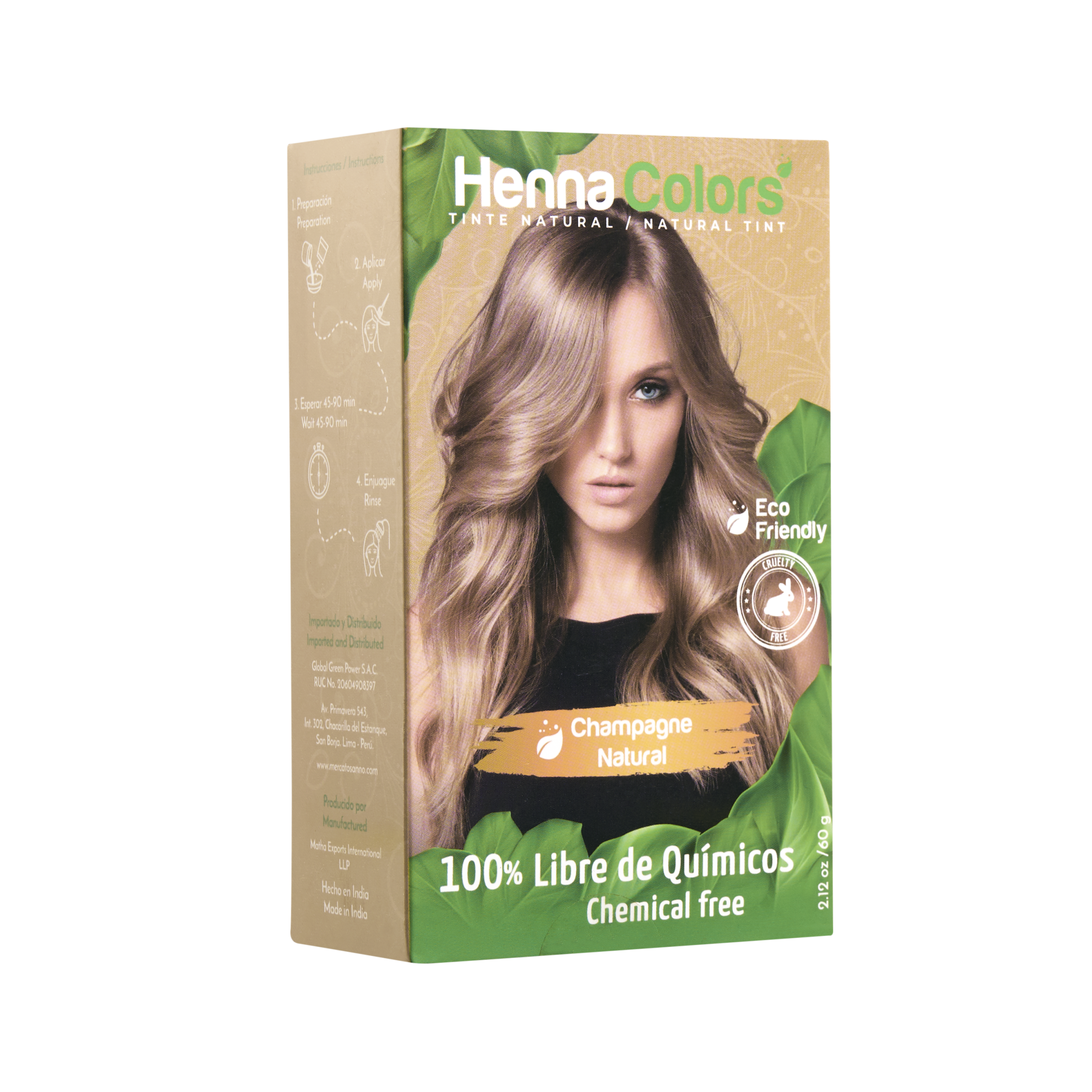 TINTE COBERTOR DE CANAS - Color Champagne | Henna Colors