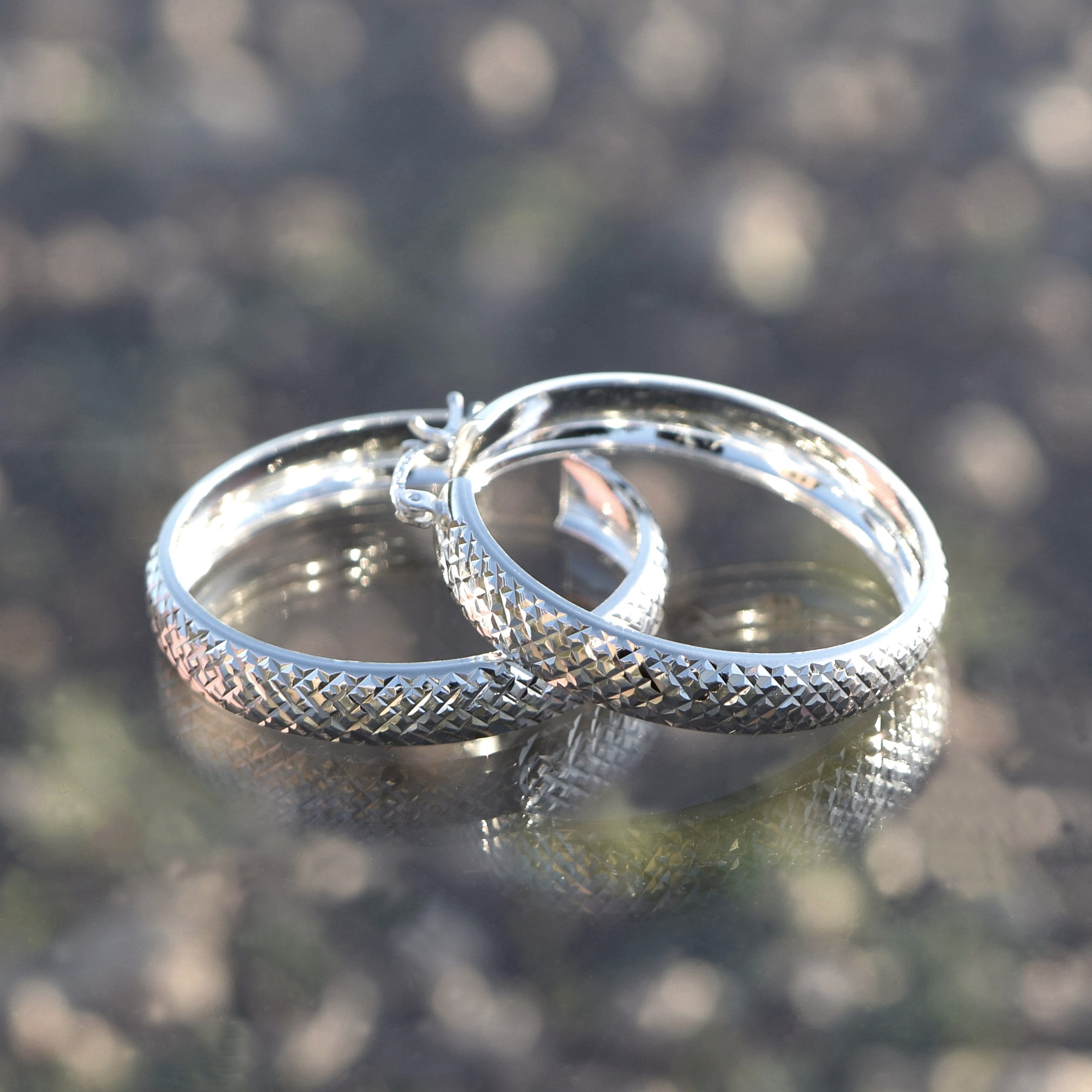 ARGOLLA ANCHA DIAMANTADA | Joya Argent