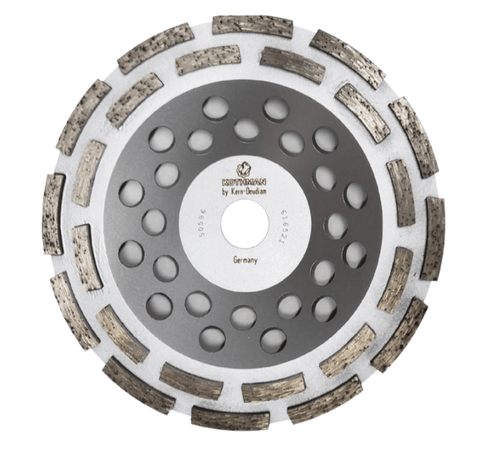 COPA DIAMANTADA DOBLE SEGMENTO 4 1/2" KOTHMAN | HD TOOLS | Soluciones en Construcción e Industria