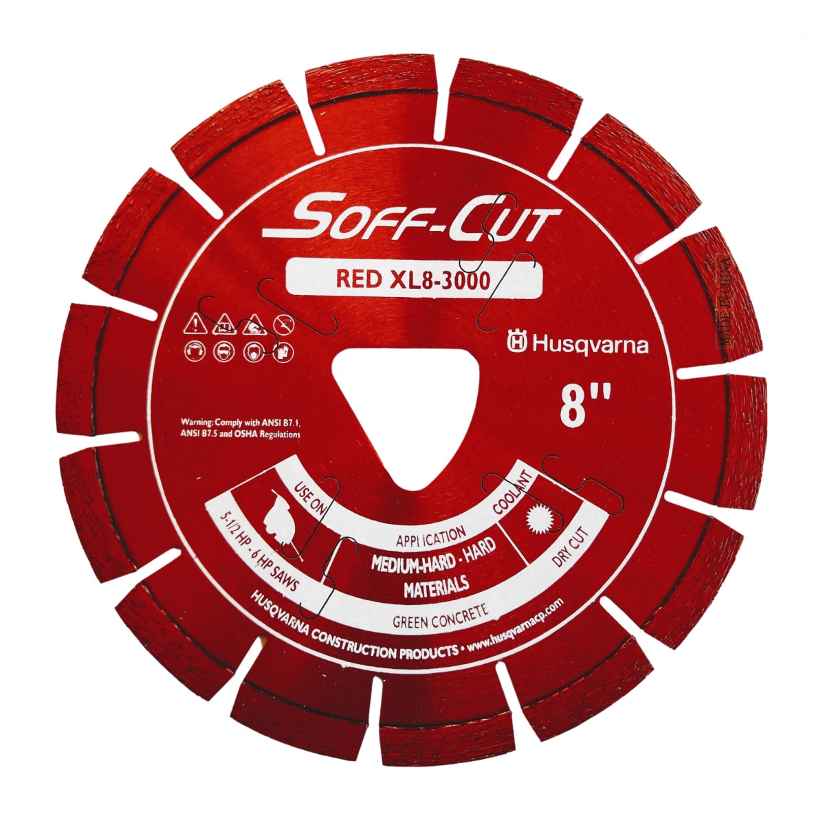 Disco de corte en fresco 8' Soff-Cut Husqvarna | HD TOOLS | Soluciones en Construcción e Industria