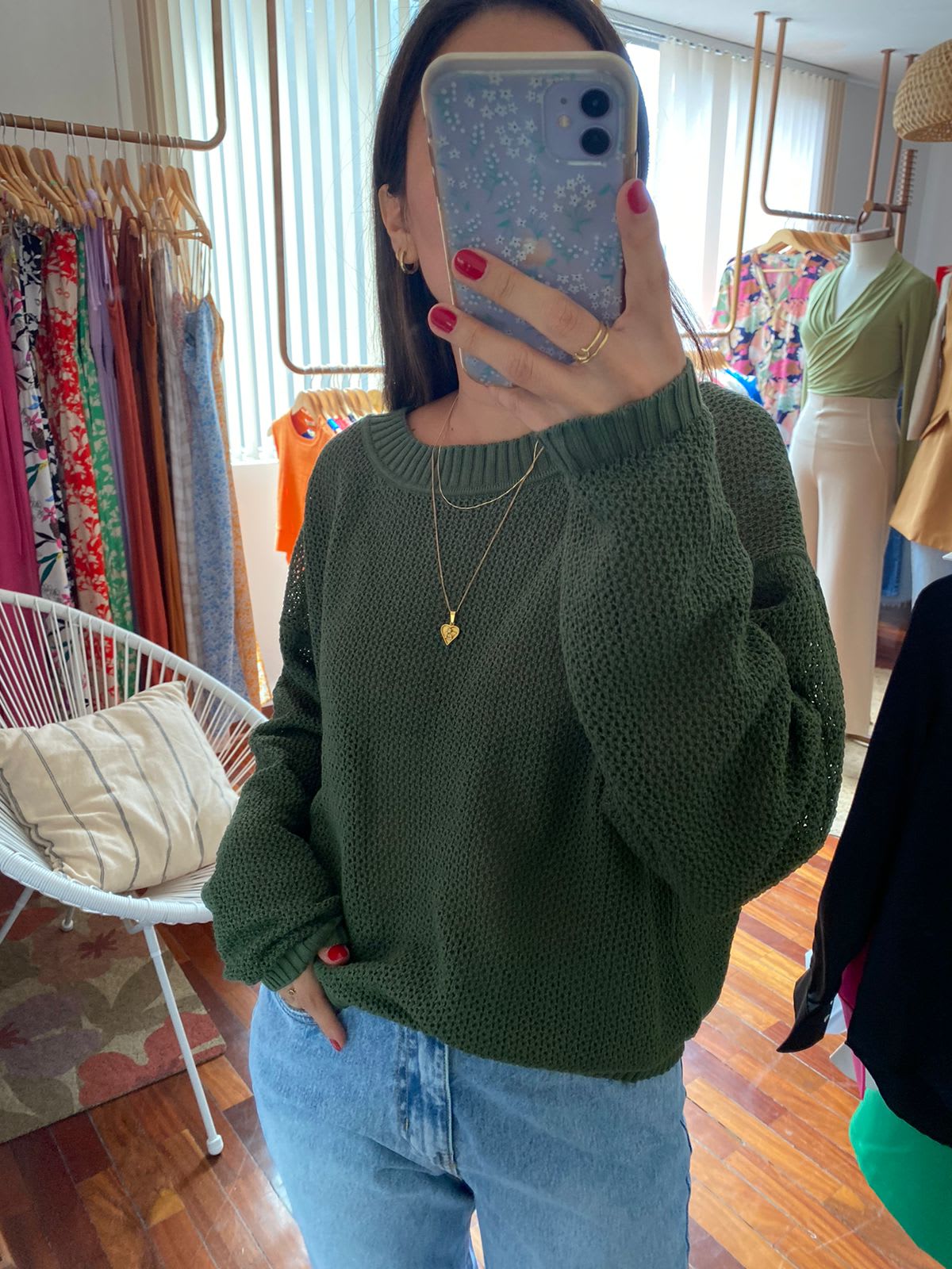 Chompa Calada verde | Moshtienda