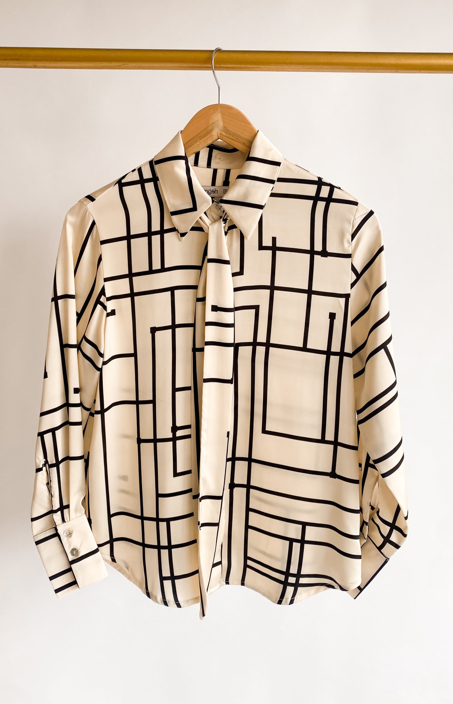 Blusa Coco print beige | Moshtienda