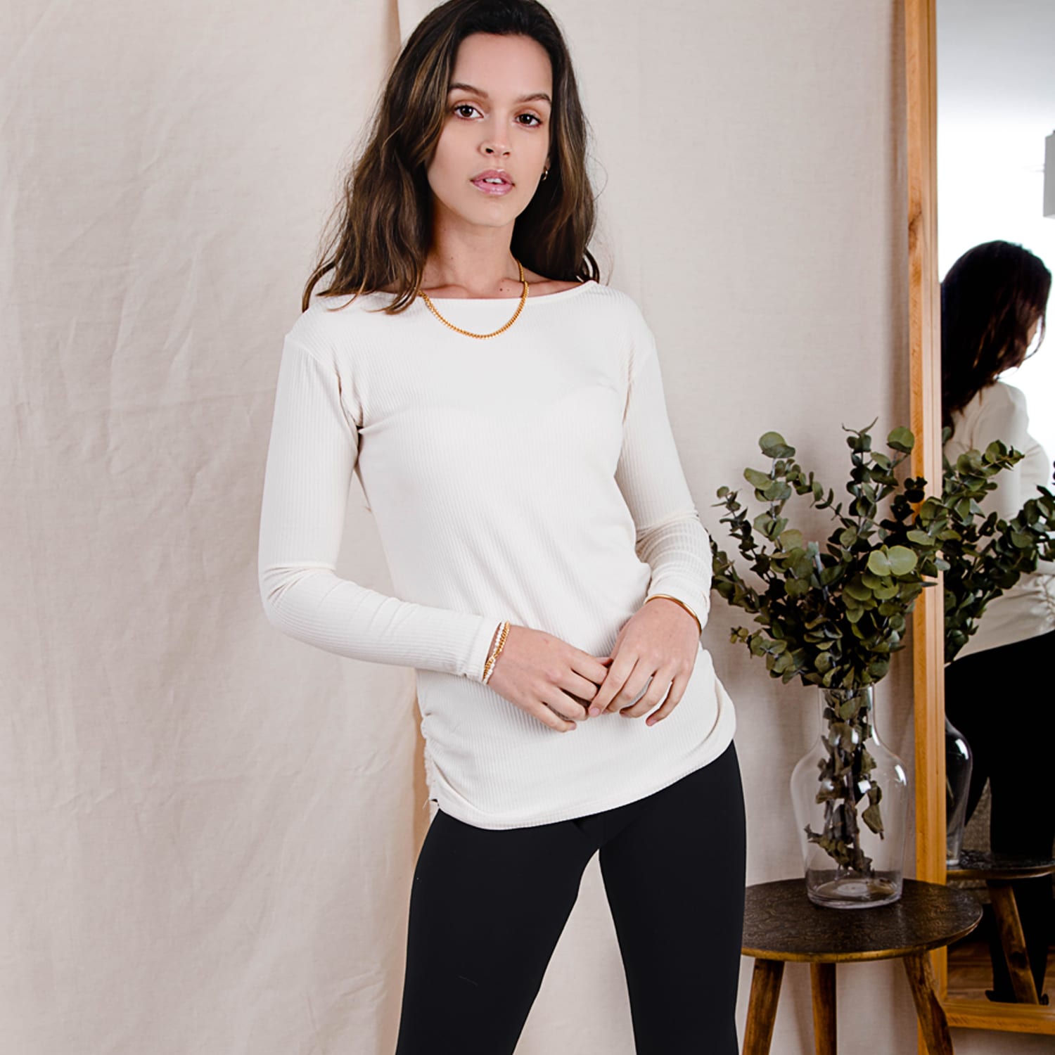 Polo Rebeca crema | Moshtienda