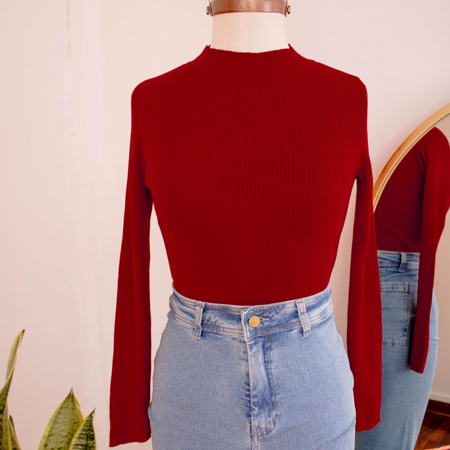 Cafarena tejida Amelia rojo | Moshtienda