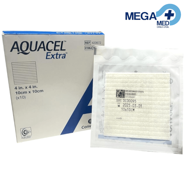 AQUACEL EXTRA 10 X 10 CM - CONVATEC | Megamed Chile Ltda