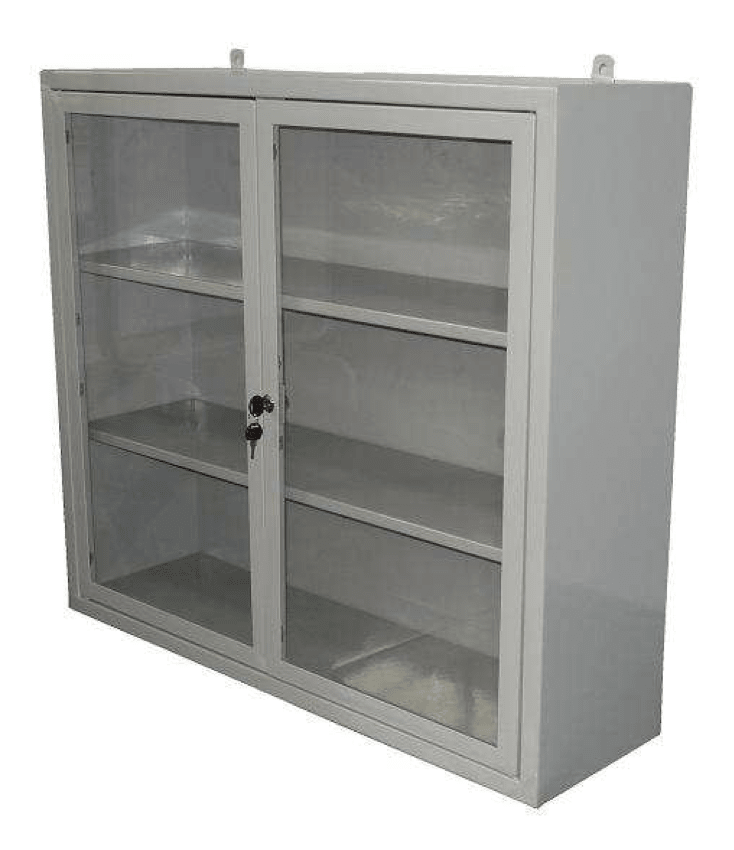 VITRINA DE PARED 2 PUERTAS 30x90x80 ESM | Megamed Chile Ltda