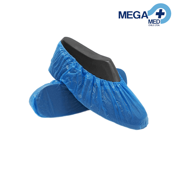 CUBRE CALZADO ANTIDESLIZANTE AZUL X 100 UN | Megamed Chile Ltda
