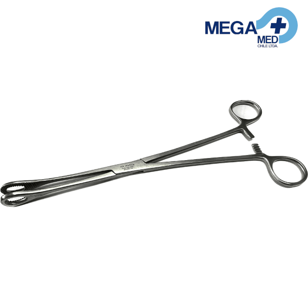 PINZA FOERSTER 25 CM RECTA ESTRIADA | Megamed Chile Ltda