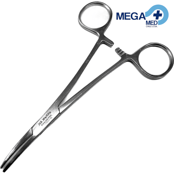 PINZA MOSQUITO CURVA 18 CM | Megamed Chile Ltda